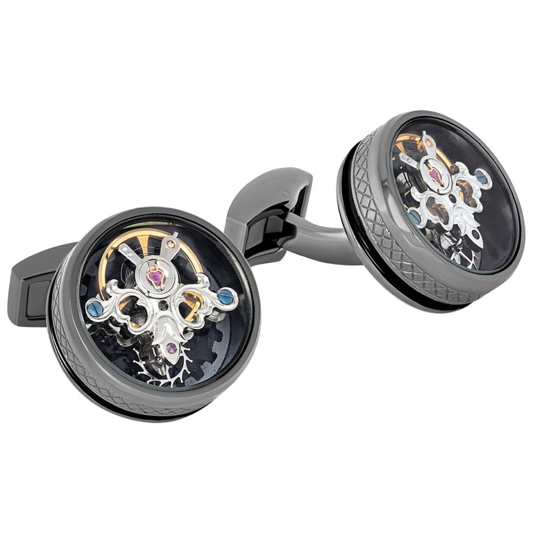 Single Tourbillon Gear Cufflinks For Sale at 1stDibs