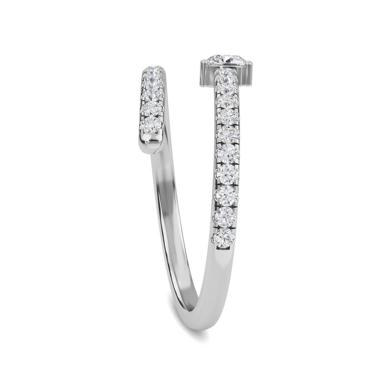 Customizable Single-Twist Serpentine in Round Ring By Rupali Adani Fine ...