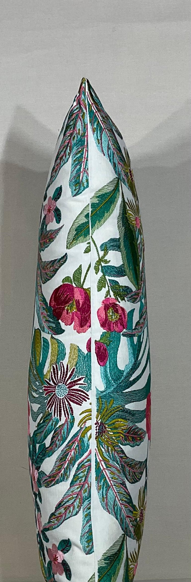 Single Two Sides Tropical Motif Pillow For Sale at 1stDibs