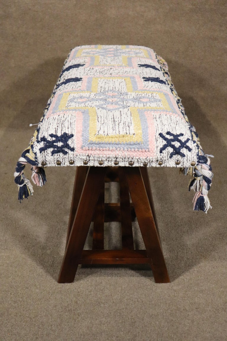 Single Upholstered Bench For Sale at 1stDibs