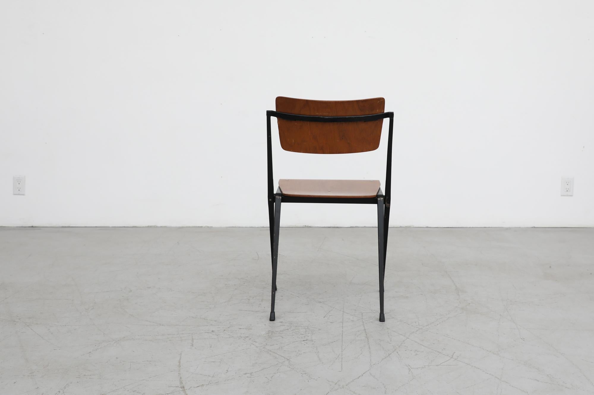 Single Wim Rietveld "Pyramid" Chair For Sale at 1stDibs