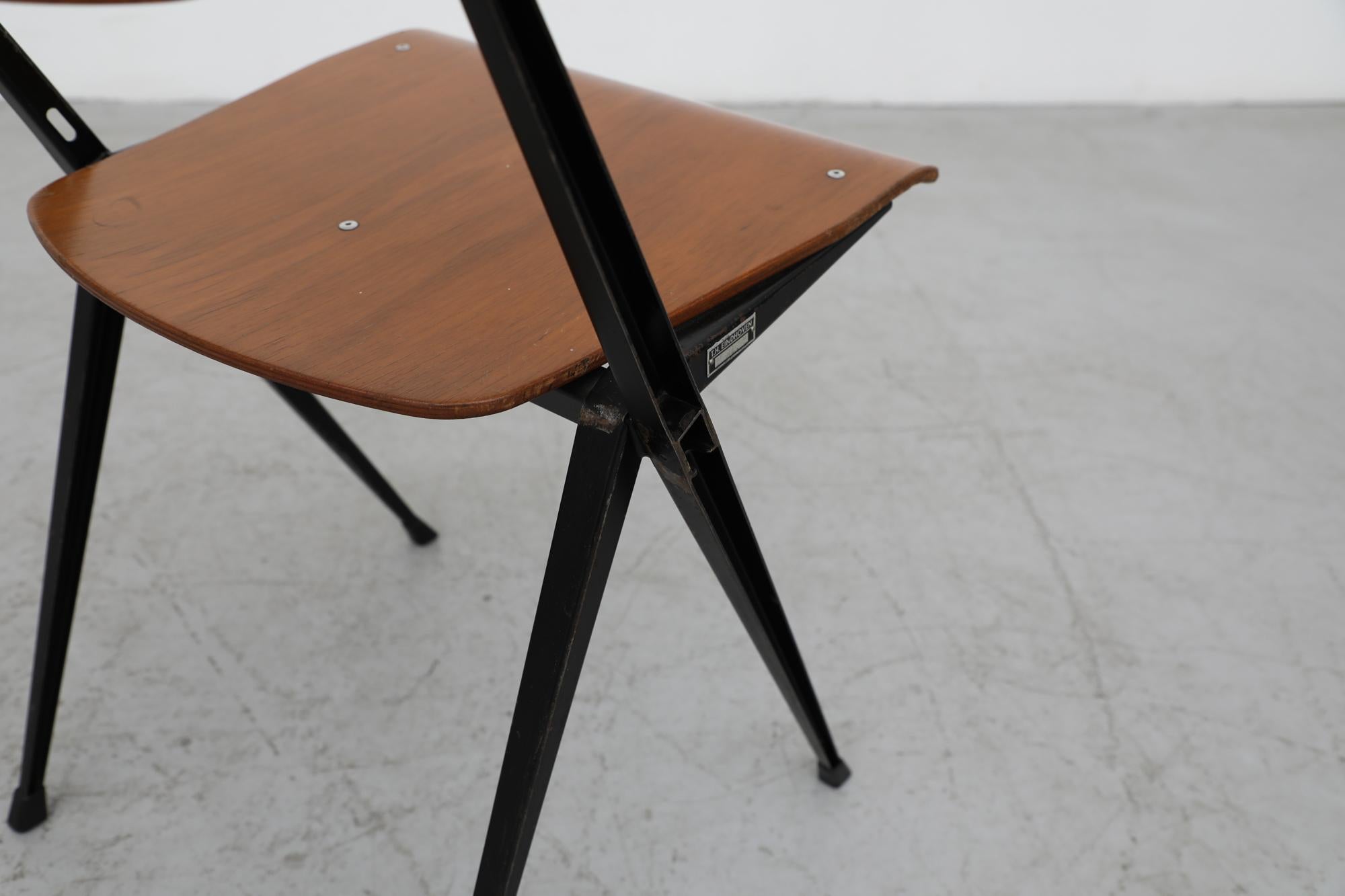Single Wim Rietveld "Pyramid" Chair For Sale at 1stDibs
