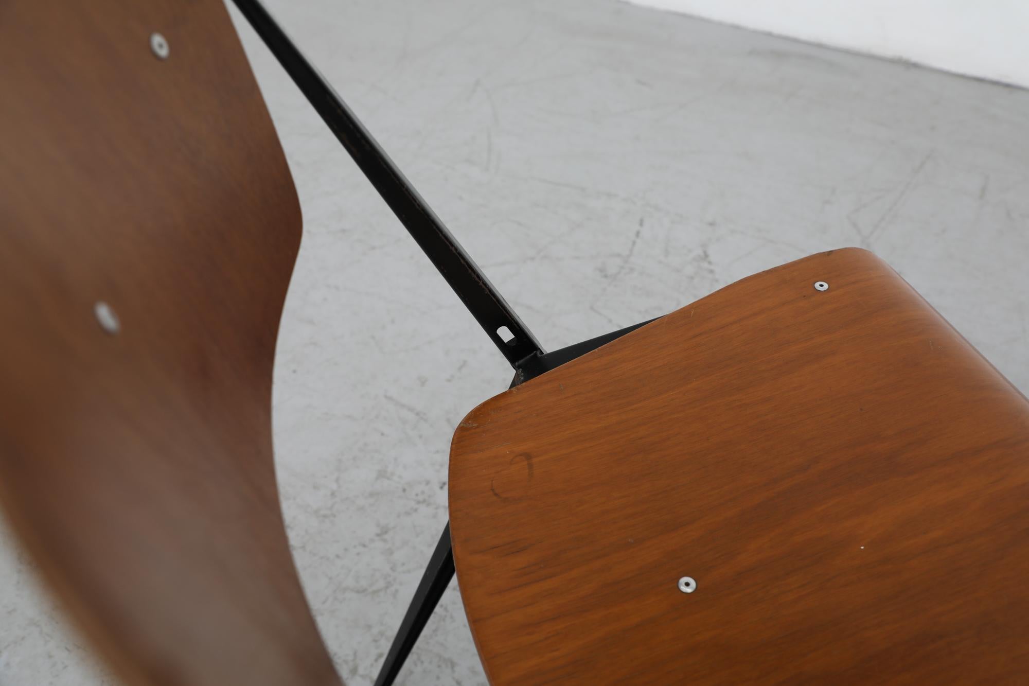 Single Wim Rietveld "Pyramid" Chair For Sale at 1stDibs