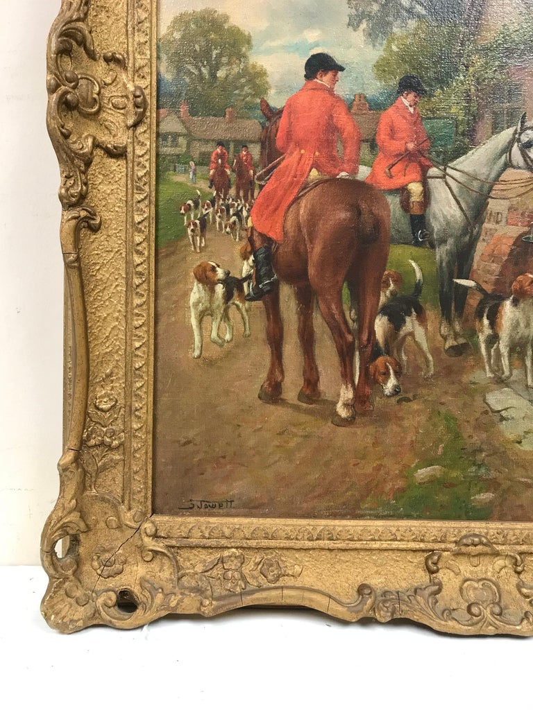 Singleton Jowett (1878–1927) - Fine Victorian Oil Huntsman on Horseback ...