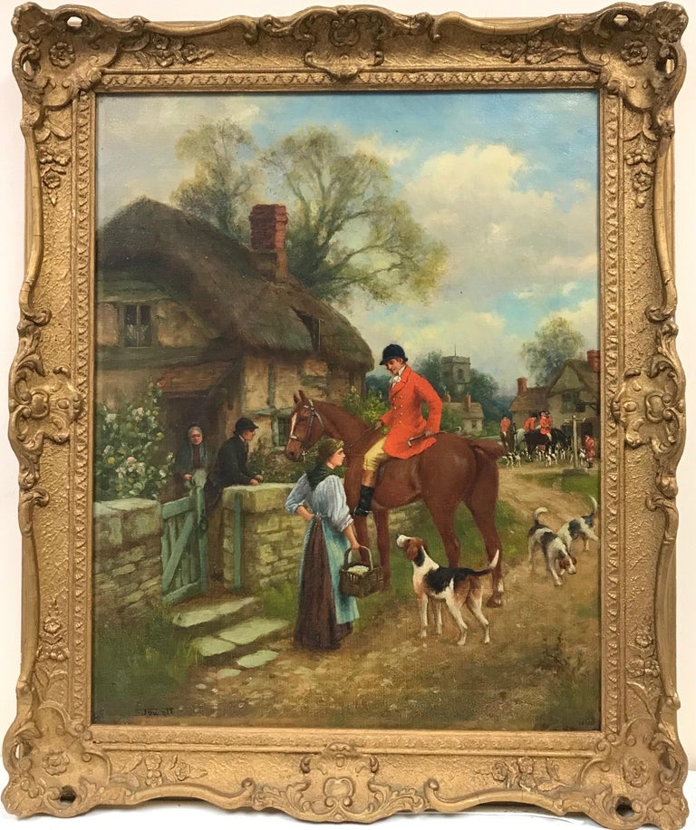 Singleton Jowett (1878–1927) - Fine Victorian Oil Painting Huntsman ...