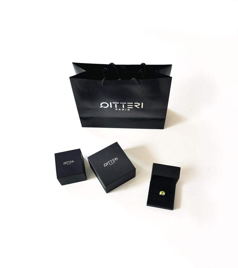 Singularity Ring with 5.20 ct Tourmaline, 0.23 ct Diamond on 18k White ...