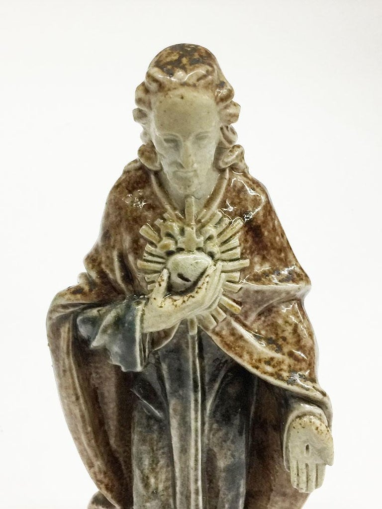 20th Century Dutch Sint Joris Terraco Dragon Beesel Statue of the Saint ...