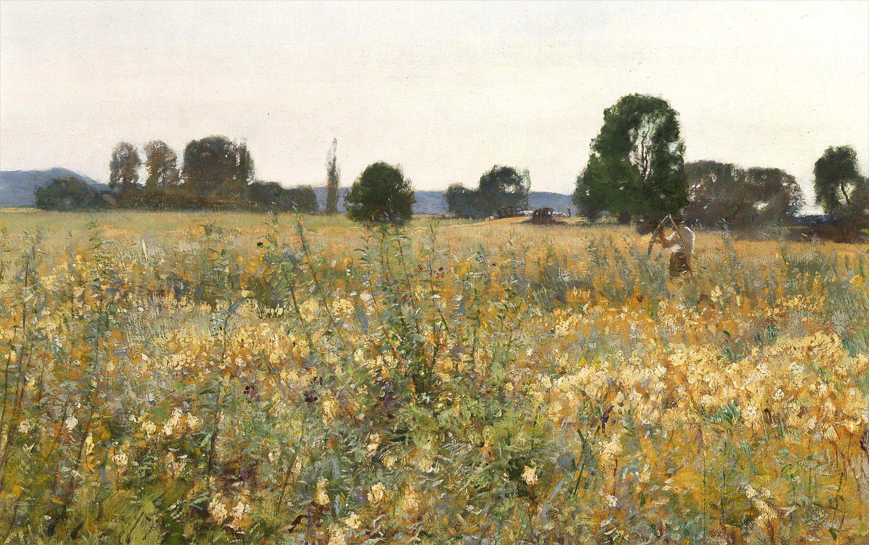 Sir David Murray - The Lily Harvest, c. 1880 For Sale at 1stDibs