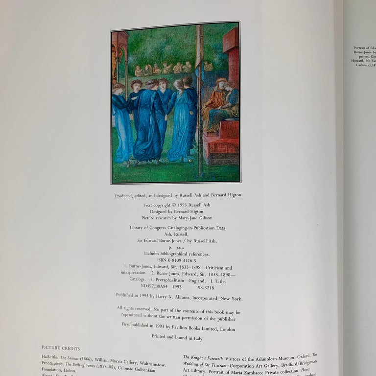 Sir Edward Burne-Jones Pre-Raphaelite Aesthetic Movement Art Book by ...