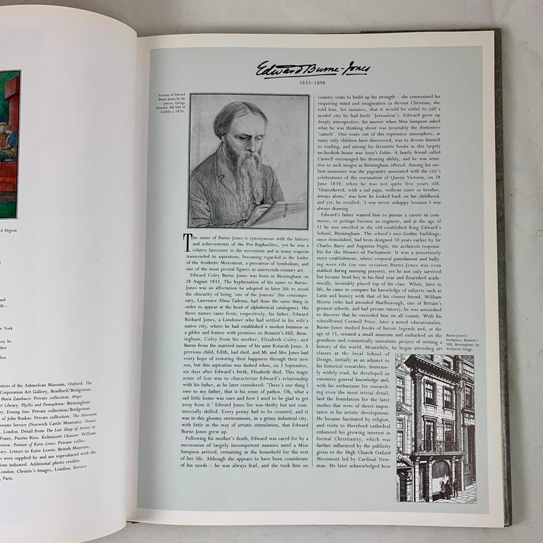 Sir Edward Burne-Jones Pre-Raphaelite Aesthetic Movement Art Book by ...