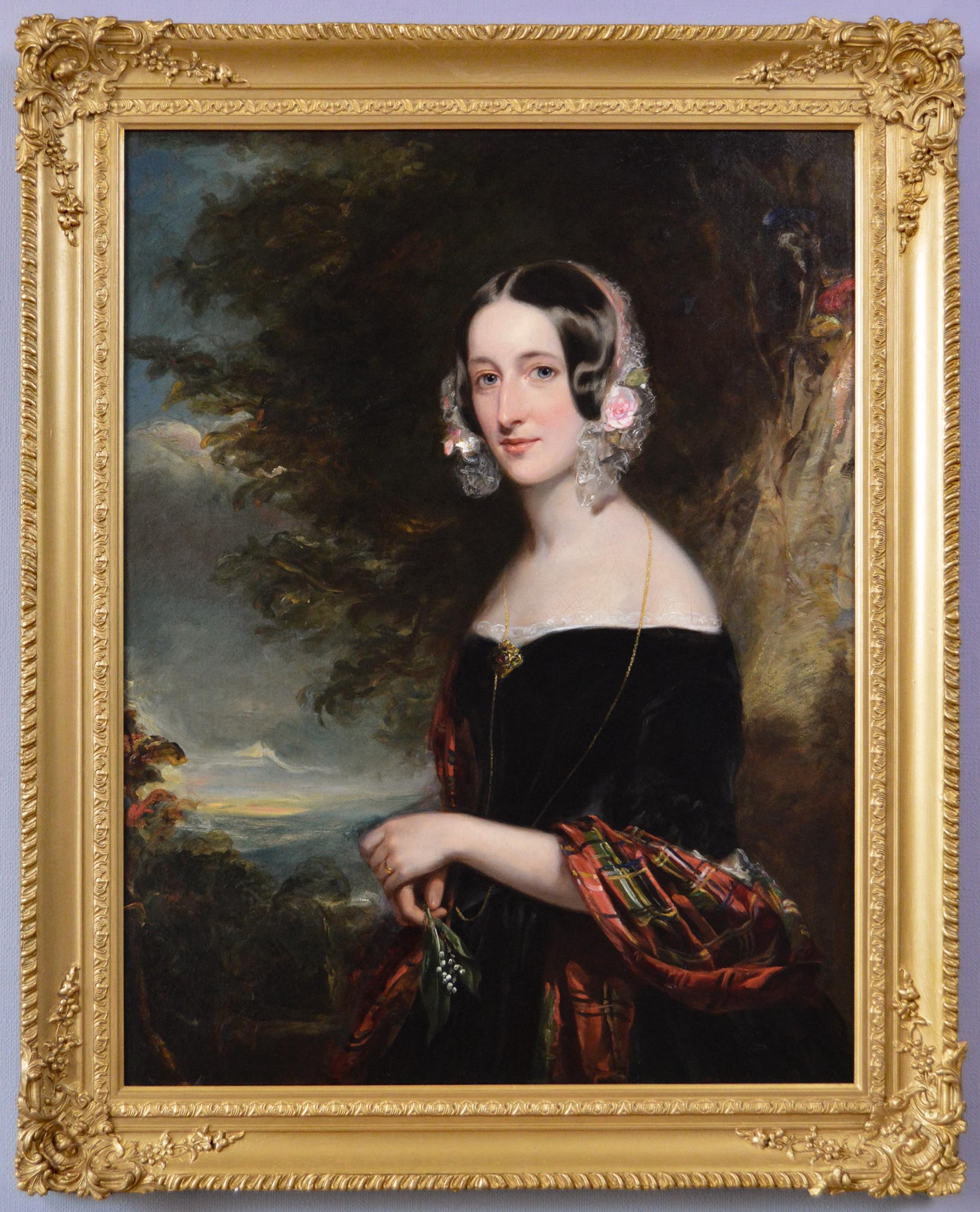 Alfred Joseph Woolmer - 19th Century portrait oil painting of a young ...