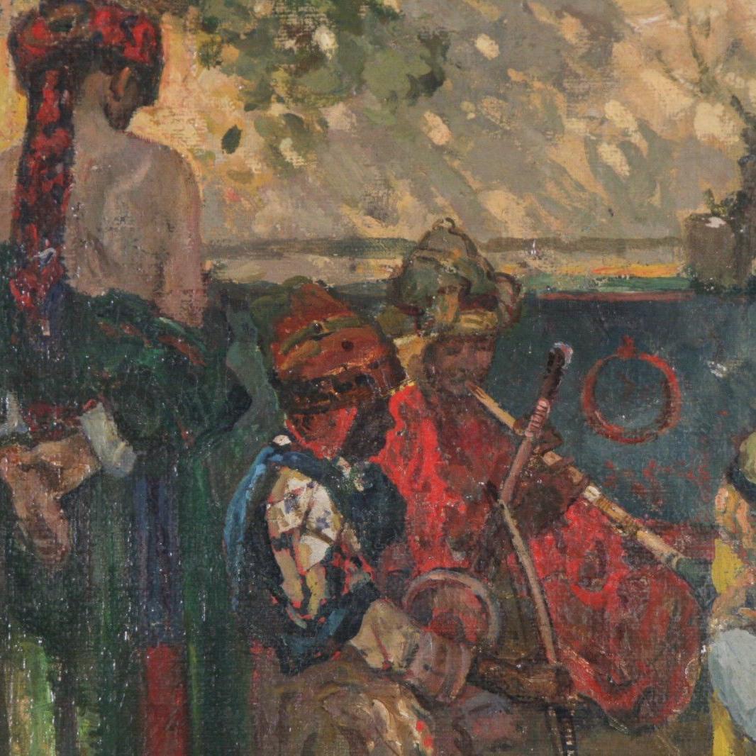 Sir Frank Brangwyn - Sir Frank William Brangwyn Oil on Canvas "The ...