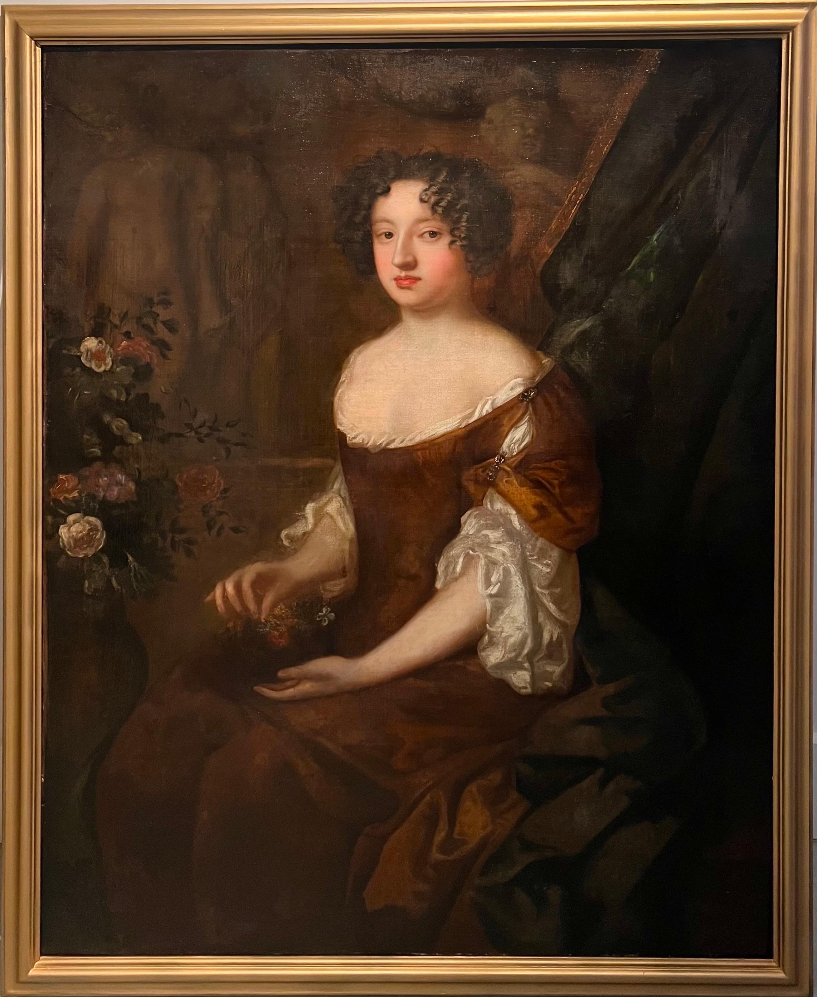 Large 17th century Portrait of a noble lady - Castle Caufeild - Godfrey ...