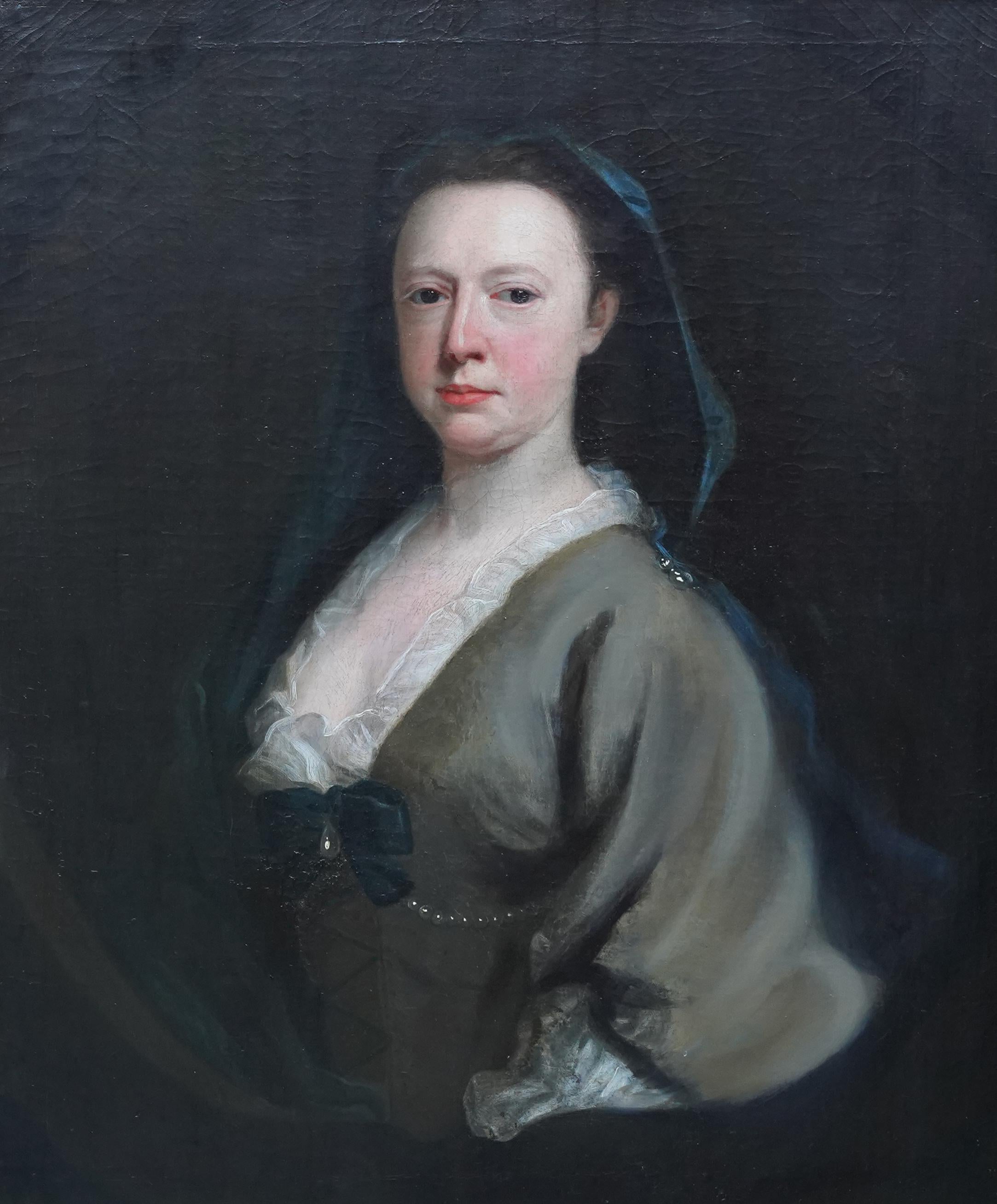 Portrait of a Lady - British 17th century art Old Master portrait oil ...