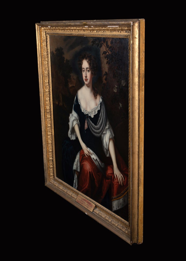 Portrait Of Queen Anne As Princess of Denmark (1665-1714), 17th Century ...