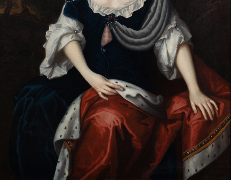 Portrait Of Queen Anne As Princess of Denmark (1665-1714), 17th Century ...