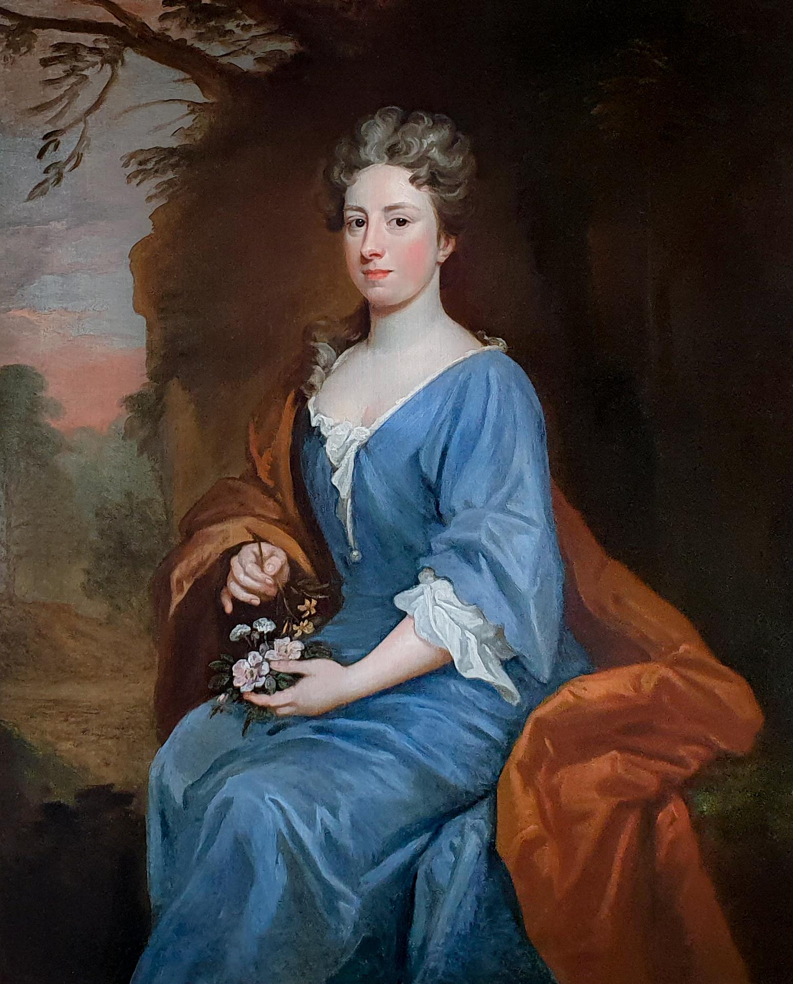 Sir Godfrey Kneller (Studio of) - Portrait of a Lady, Susannah Papillon ...
