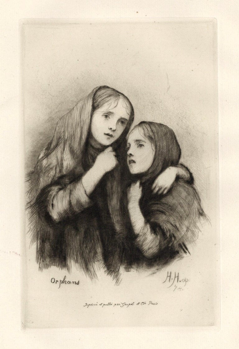 Sir Hubert Von Herkomer R.A. RWS. - "Orphans" original etching For Sale ...
