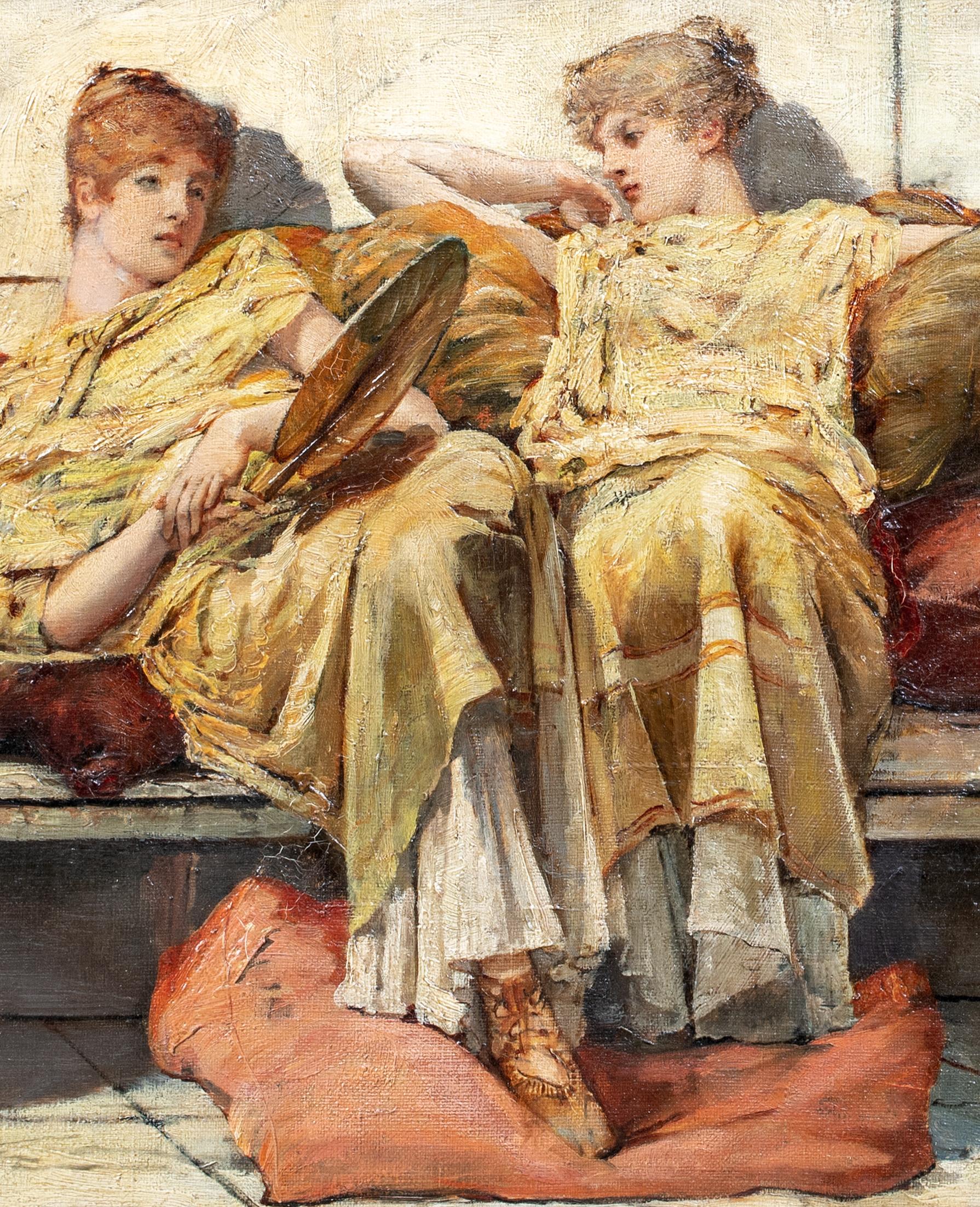 Quiet Reflection 19th Century Sir Lawrence Alma Tadema 1836 1912 For