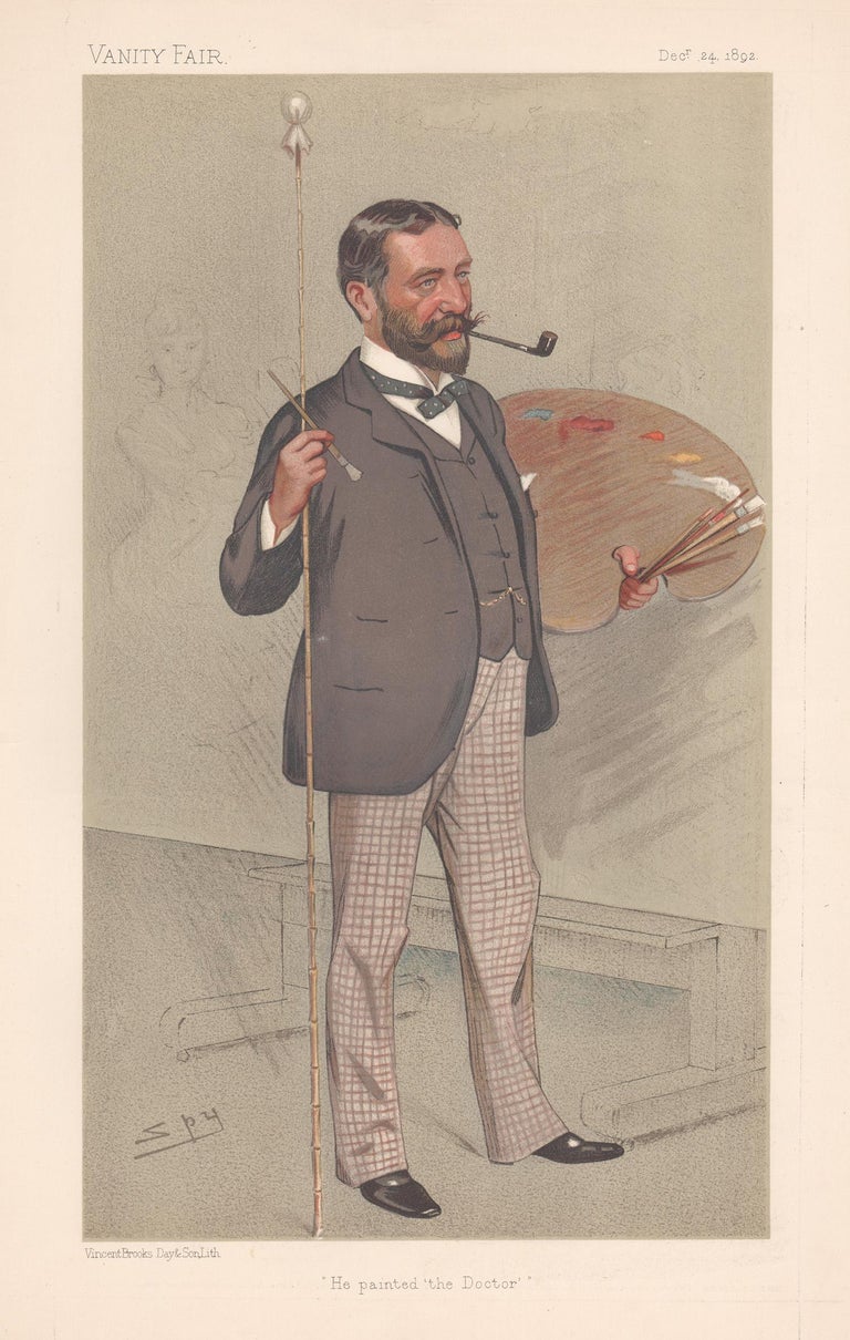 Sir Leslie Ward - Luke Fildes, painter, Vanity Fair artist portrait ...