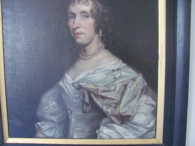 18th century antique portrait of an aristocratic lady,follower peter lely For Sale at 1stDibs