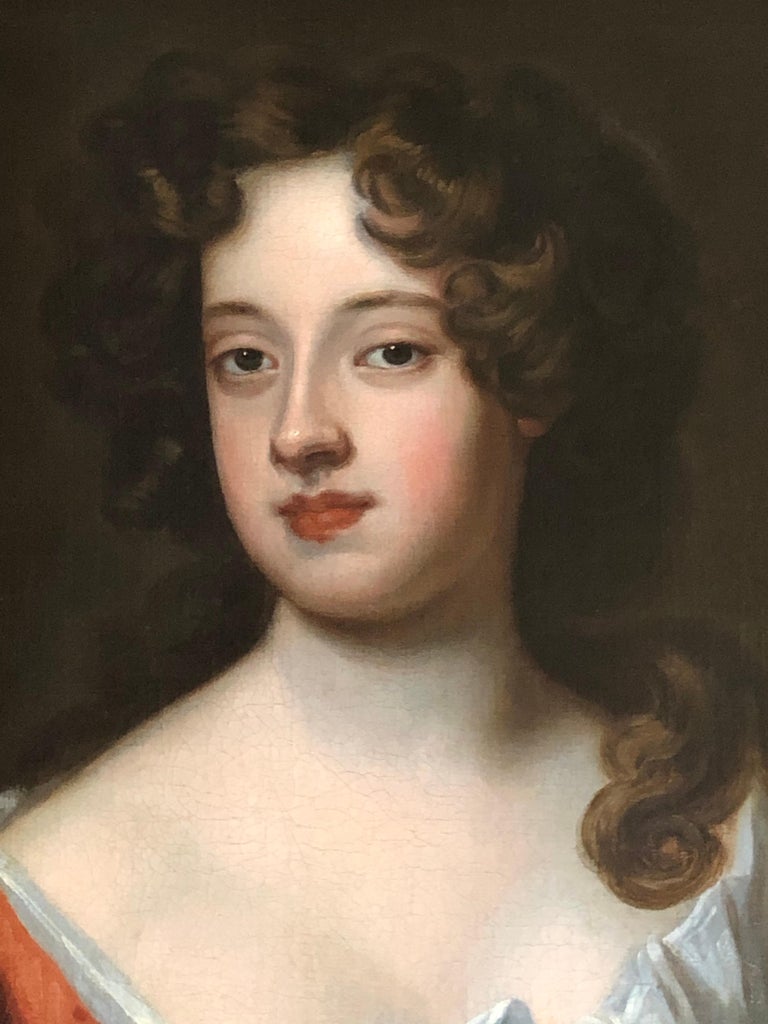 Sir Peter Lely - Late 17th Century English Portrait of a Lady in a Red ...