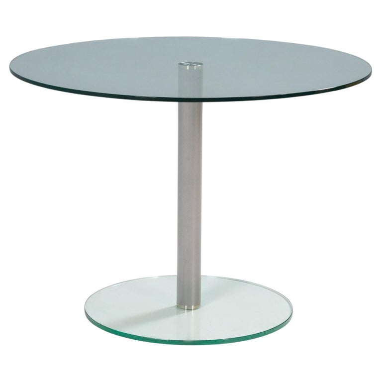 Sir Terence Conran Circle 100 Glass Round Dining Table at 1stDibs