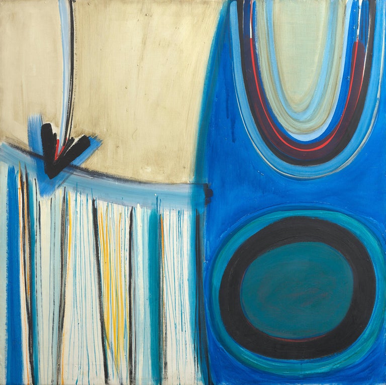 Sir Terry Frost - Red, Black and Blue Arrows - 20th Century, Oil on ...