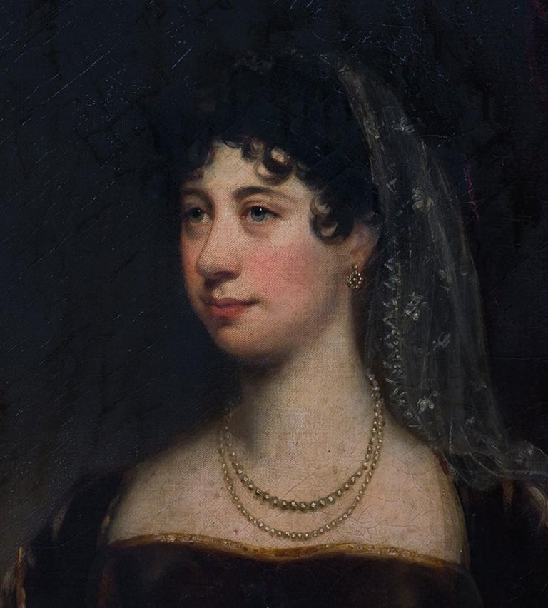 Portrait of Lady Bateman, 19th Century For Sale at 1stDibs