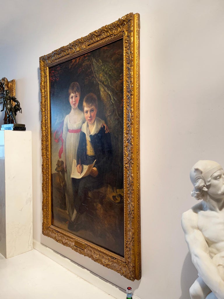 Sir William Beechey - Full Length Portrait of Two English Children and ...