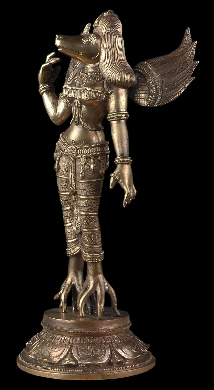 Siri Devi Khandavilli - "Pravasini" bronze figurative sculpture with wings For Sale at 1stDibs ...
