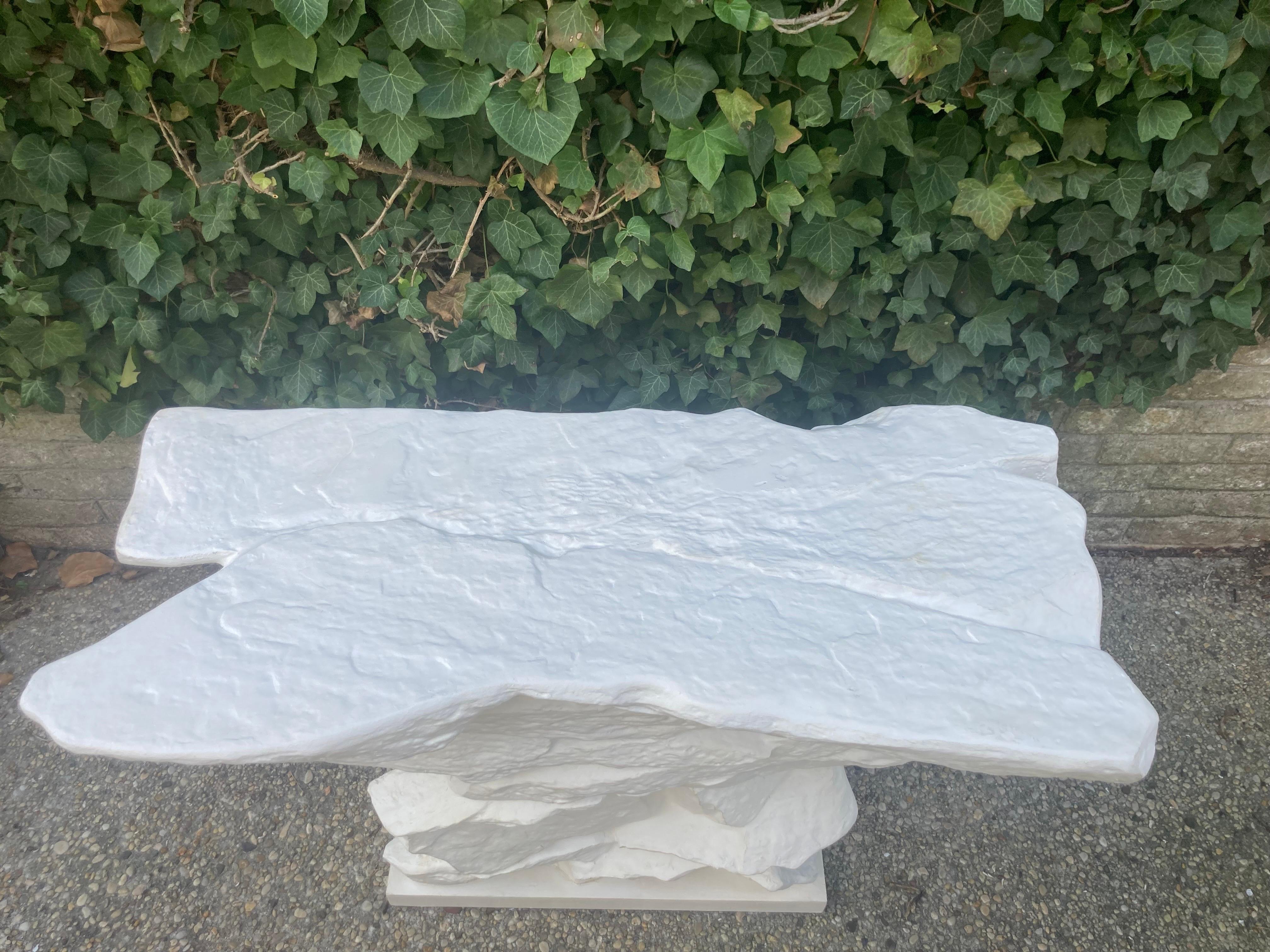 Sirmos Plaster Console Table at 1stDibs