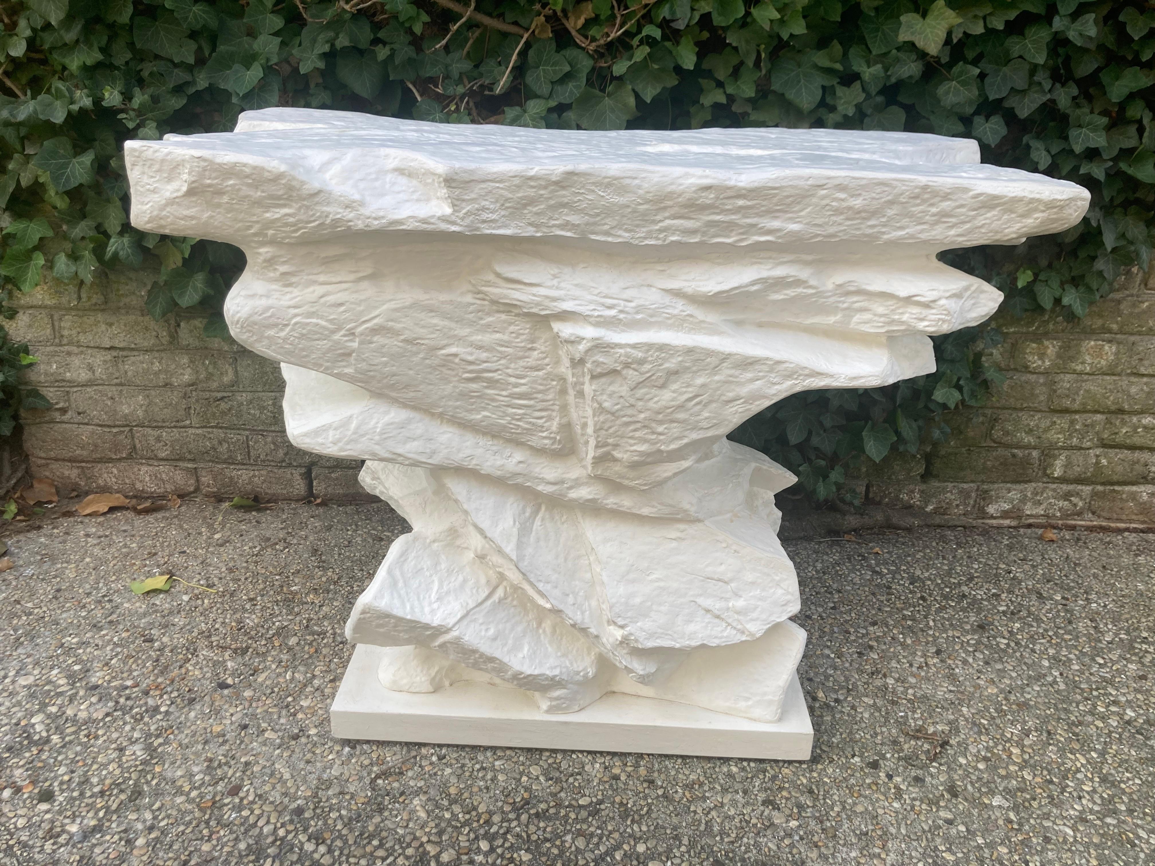 Sirmos Plaster Console Table at 1stDibs