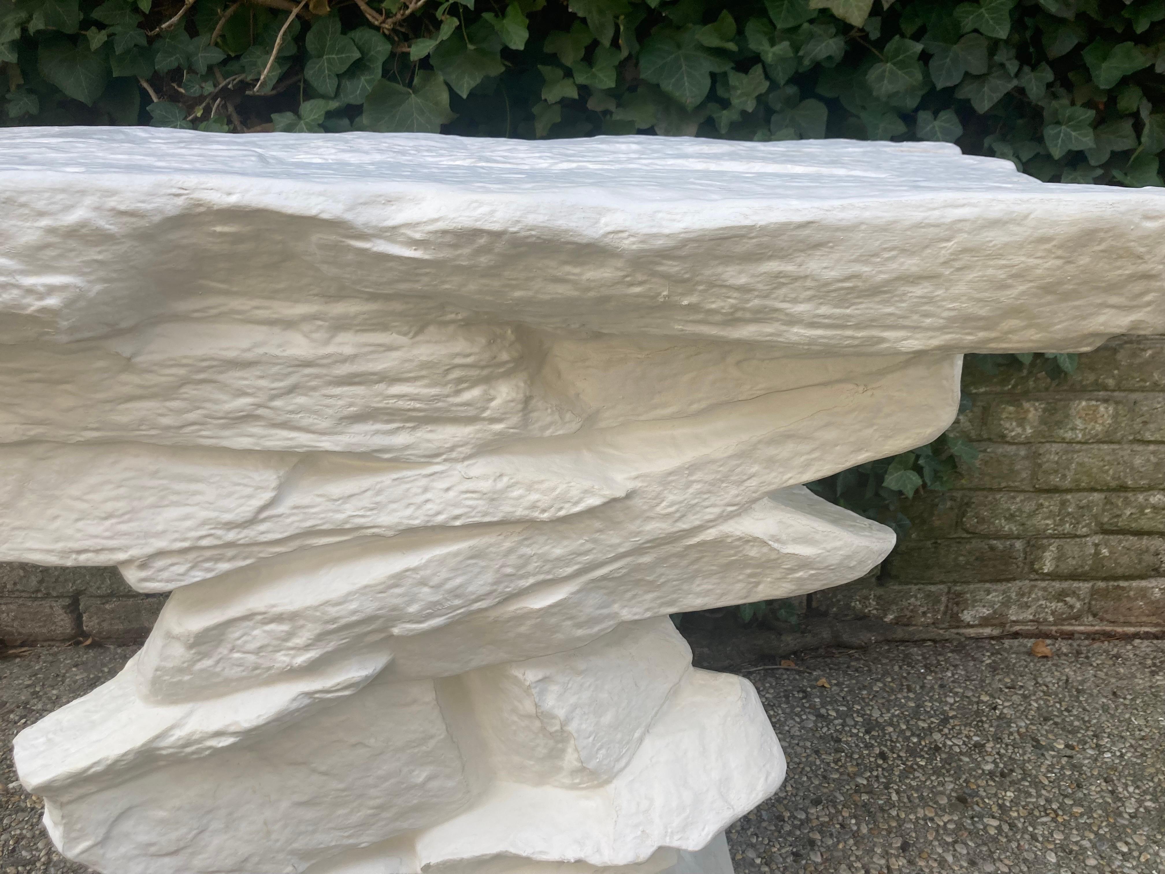 Sirmos Plaster Console Table at 1stDibs