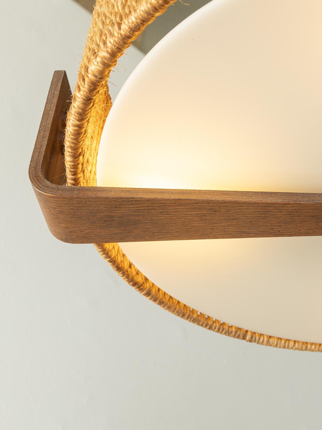 Sisal Ceiling Lamp by Temde from 1960s For Sale at 1stDibs