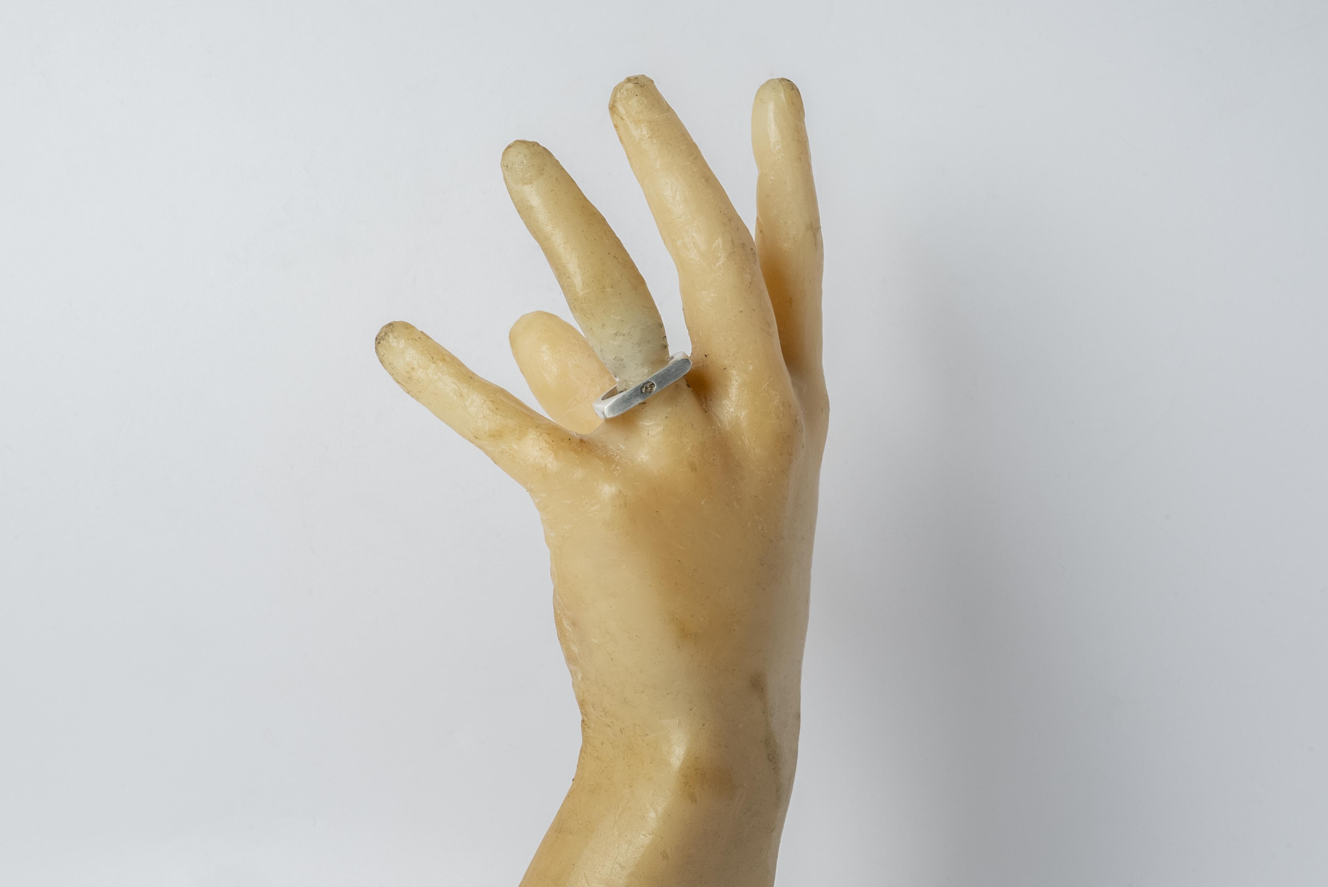 Customizable Sistema Ring (0.1 CT, Diamond Slab, Oval, 4mm, MA+DIA) For ...