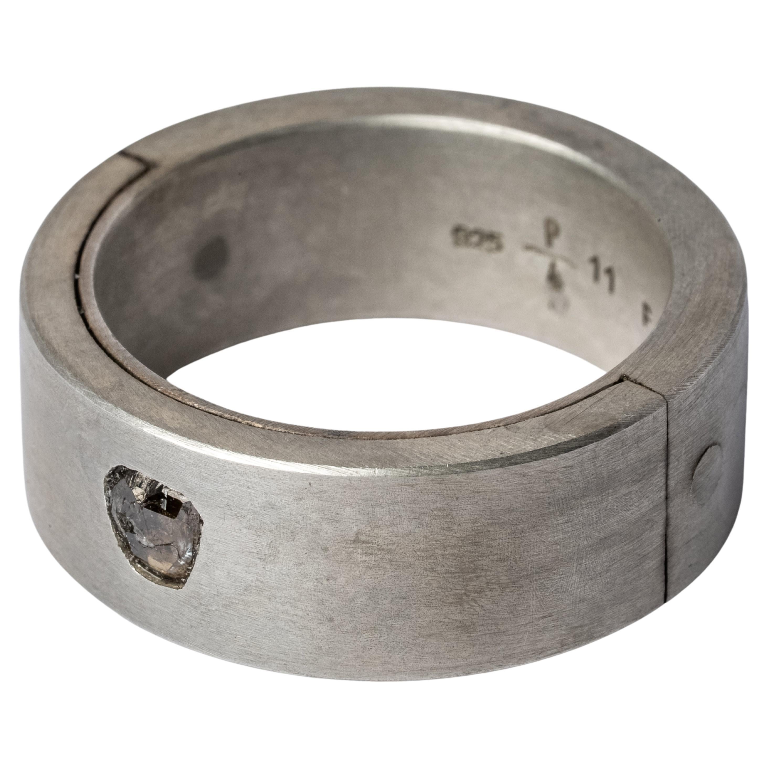 Customizable Sistema Ring (0.2 CT, Tiny Faceted Diamond Slab, 9mm, DA ...