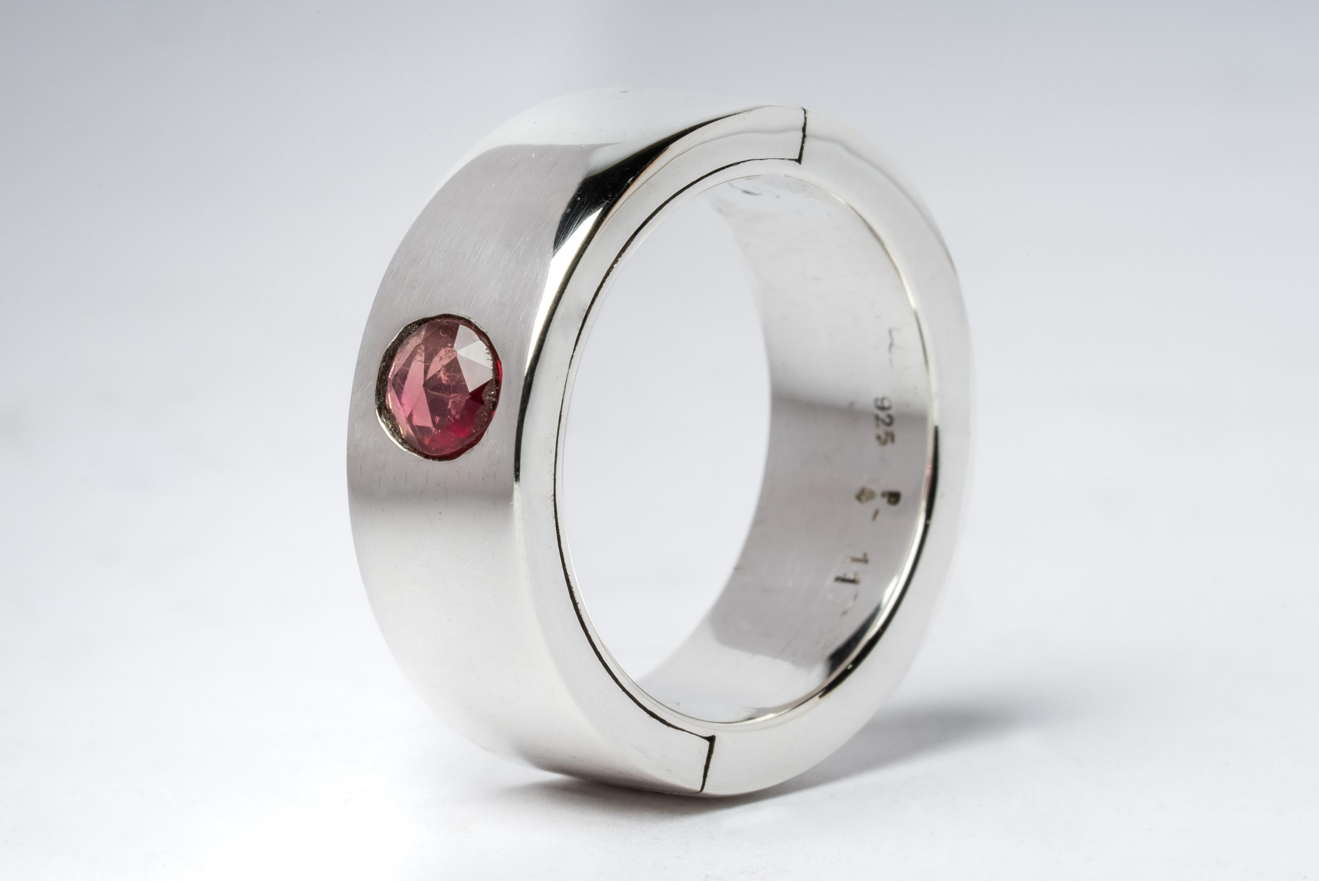 Customizable Sistema Ring (0.8 CT, Orange Sapphire Faceted Slab, 9mm ...