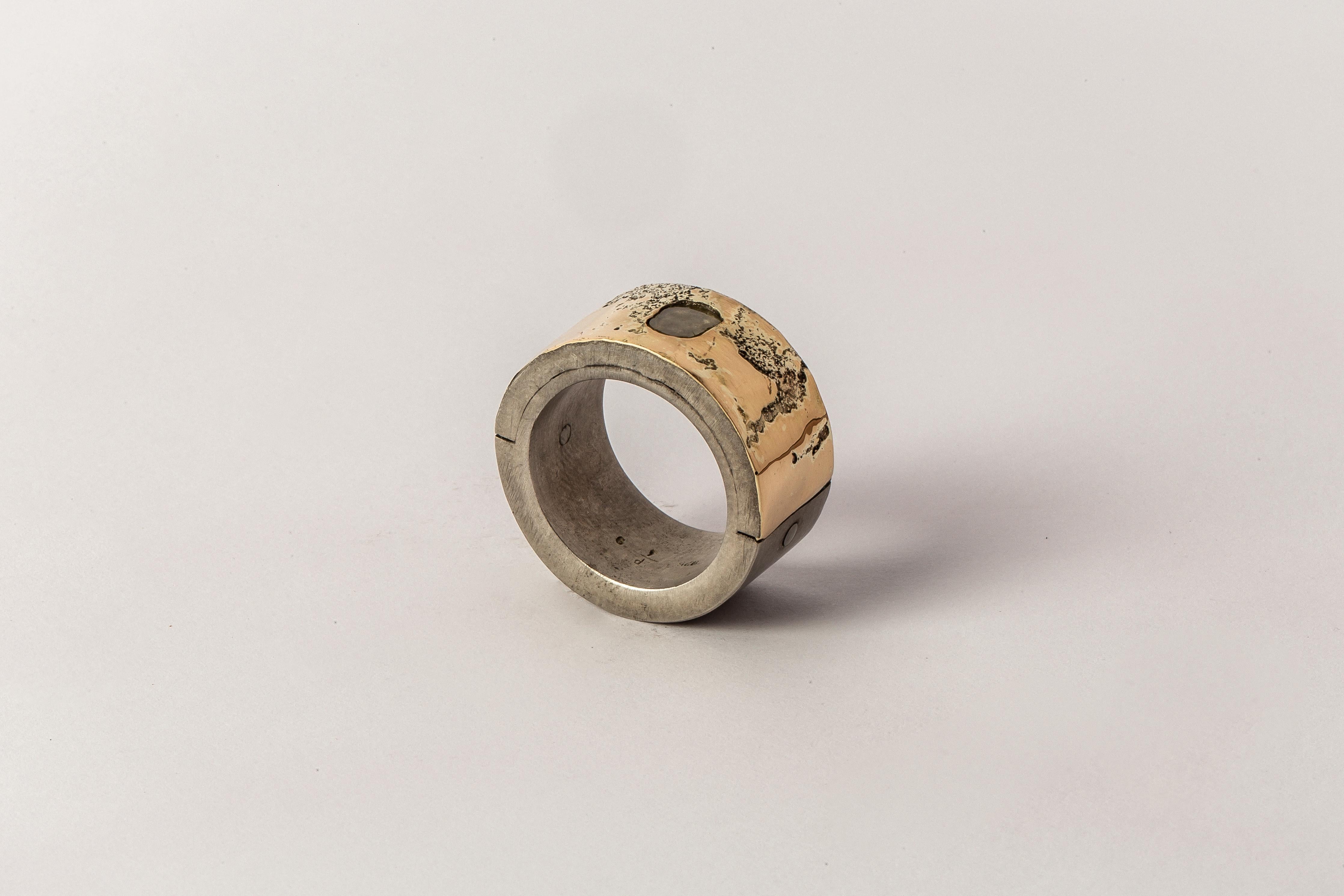 Customizable Sistema Ring (Fuse, 0.2 CT, Yellow Diamond Slab, 12mm ...