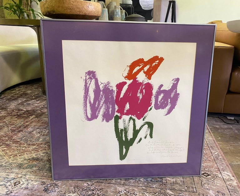 Sister Mary Corita Kent Limited Edition Signed Large Abstract Serigraph ...