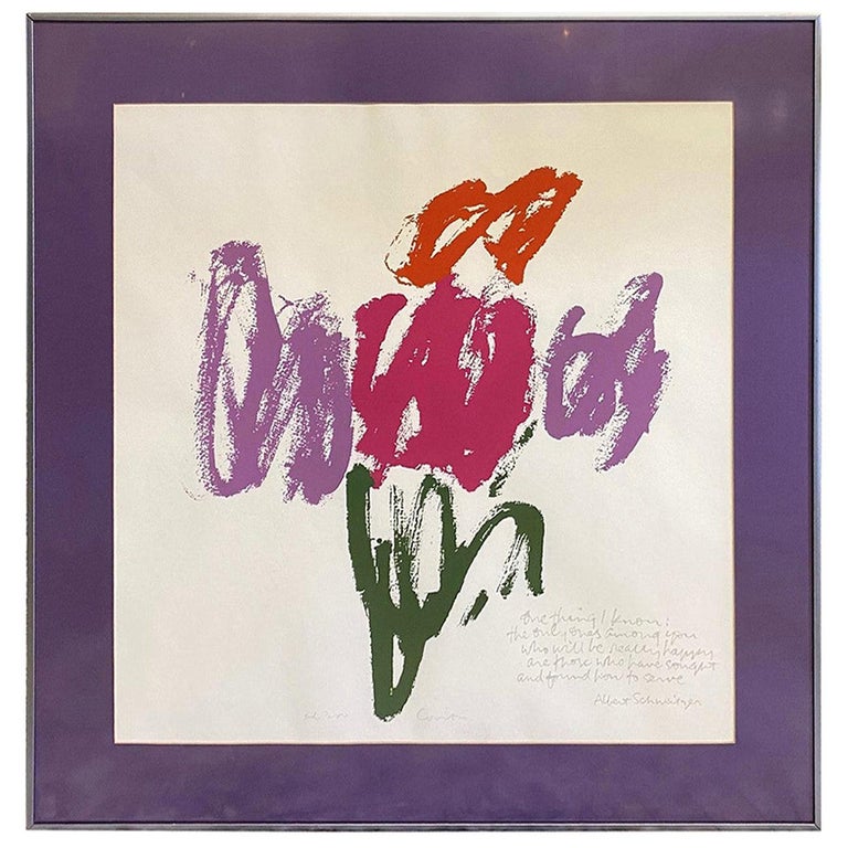 Sister Mary Corita Kent Limited Edition Signed Large Abstract Serigraph ...