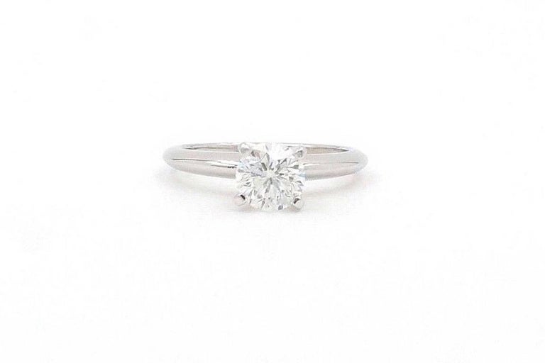 Sitara Round Diamond Engagement Ring 0.74 CT G SI2 14k White Gold w/GSI ...