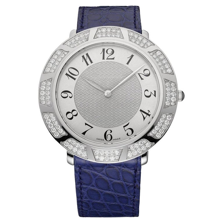 Silver and Diamond Watch For Sale at 1stDibs