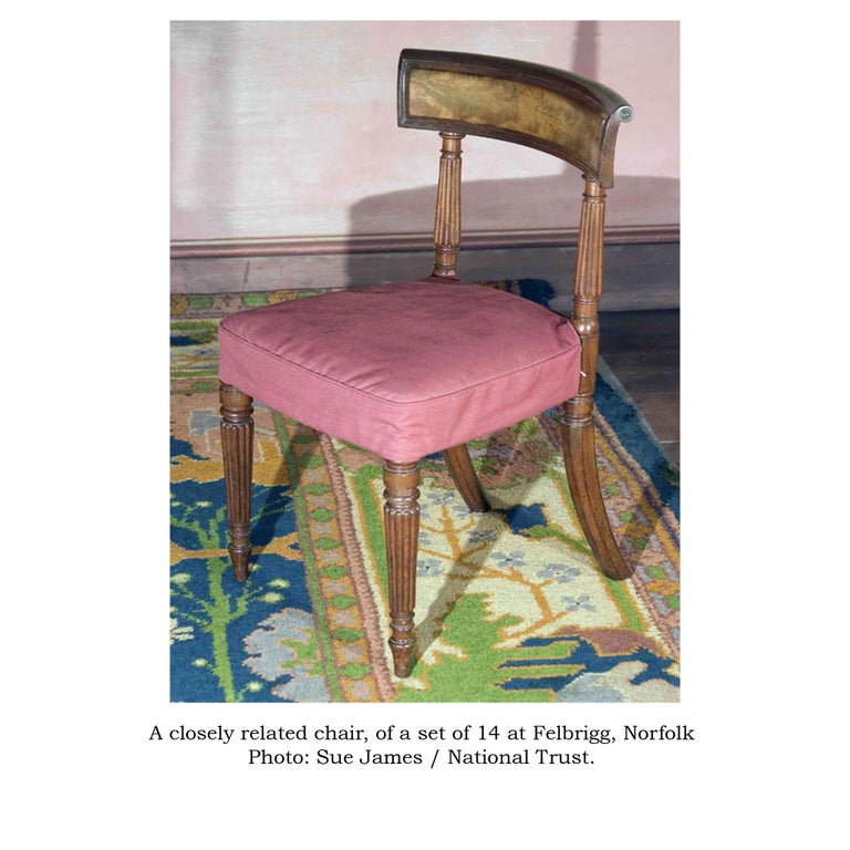 Six Antique Regency Dining Chairs, Early 19th Century, Design by George ...