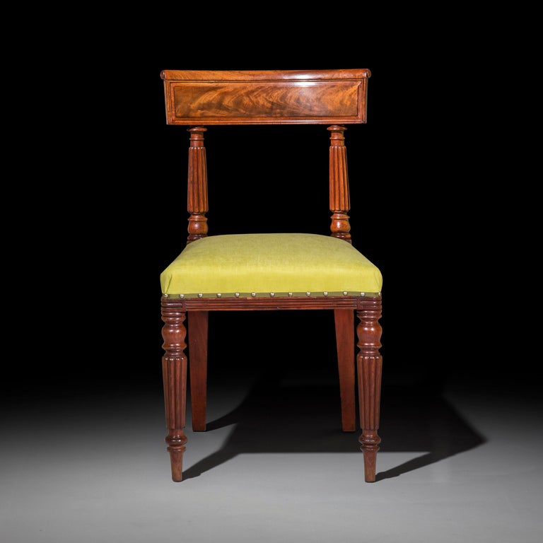 Six Antique Regency Dining Chairs, Early 19th Century, Design by George ...