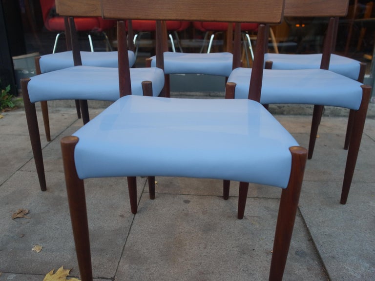 Six Arne Hovmand-Olsen Model #175 dining chairs for Mogens Kold For ...