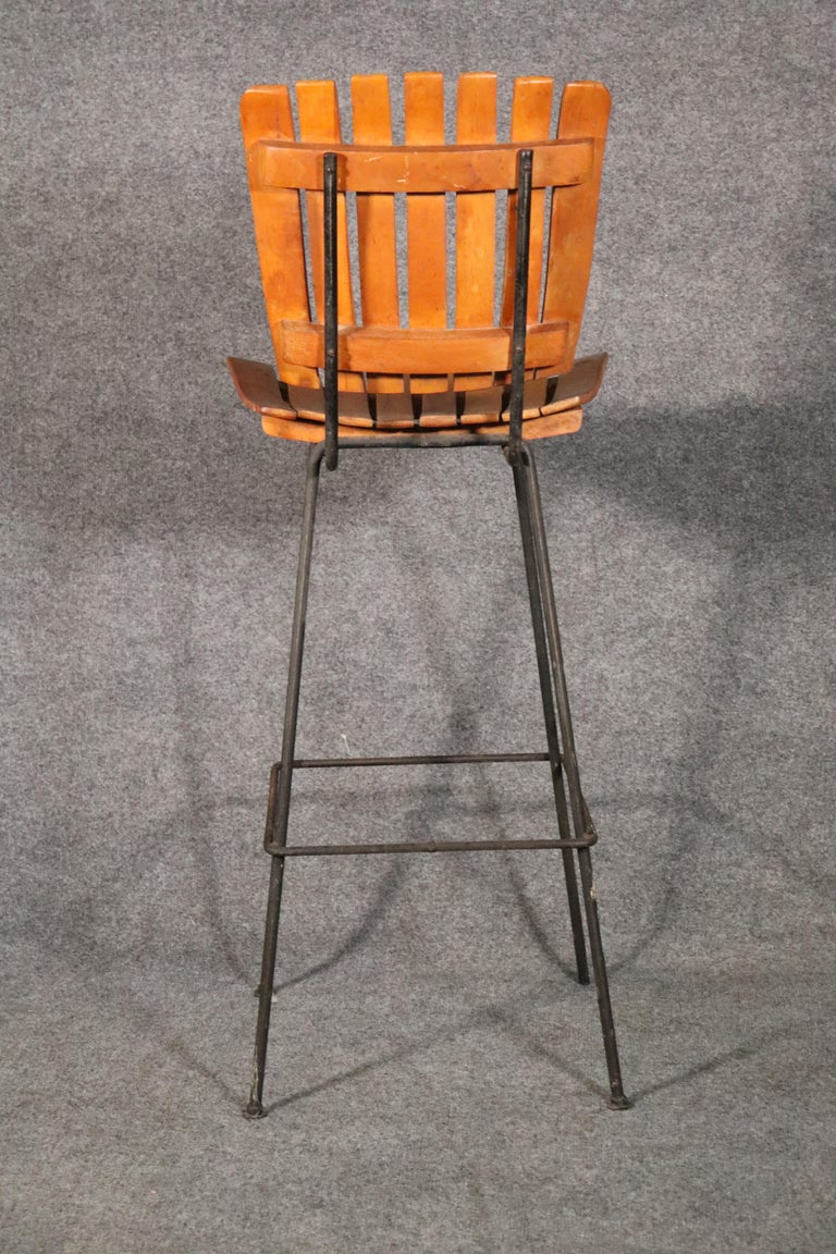 Six Arthur Umanoff Stools For Sale at 1stDibs