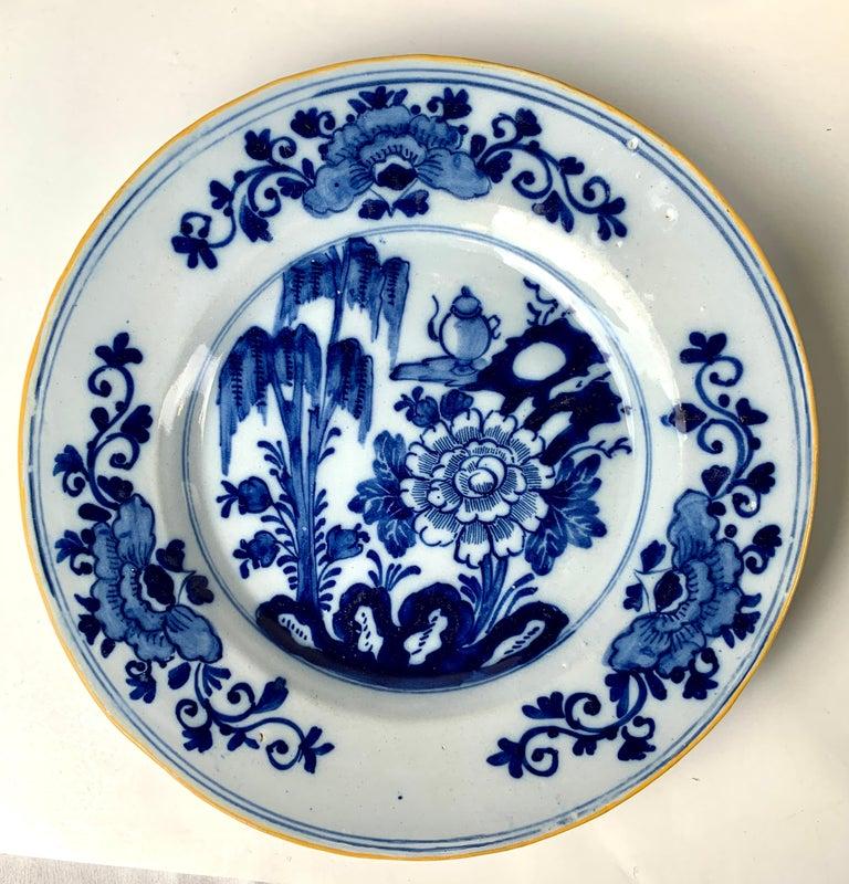 Six Blue and White Dutch Delft Plates Netherlands, circa 1800 For Sale ...
