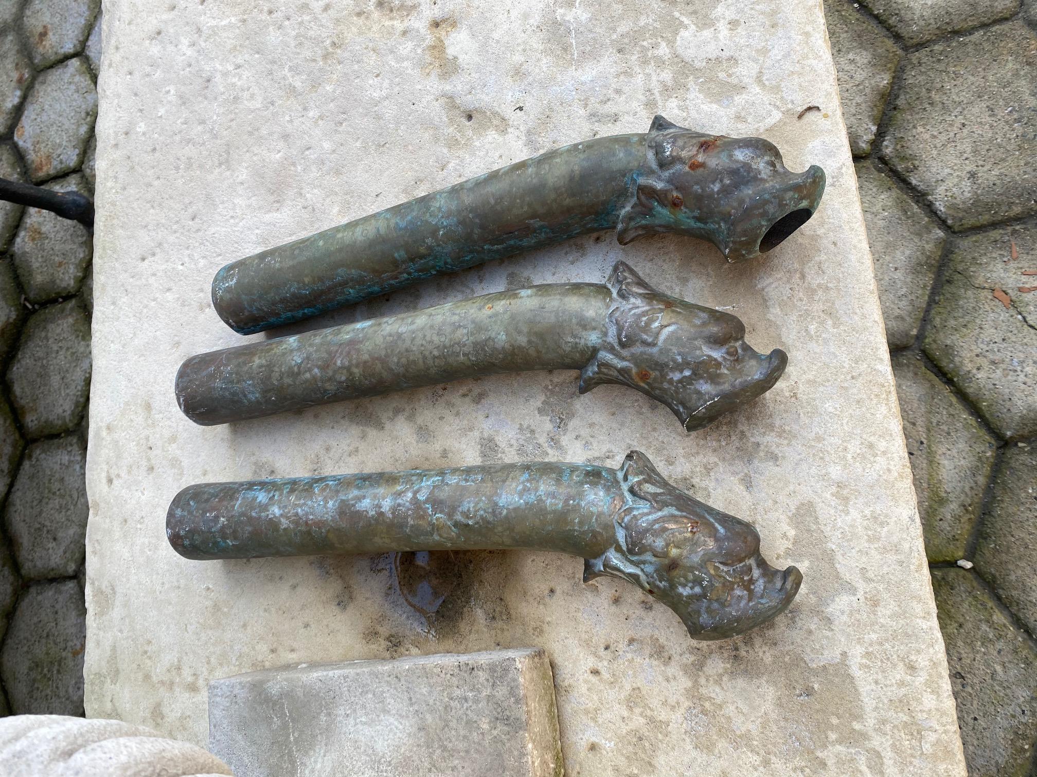 Six Bronze fountain Spouts at 1stDibs | bronze spouts