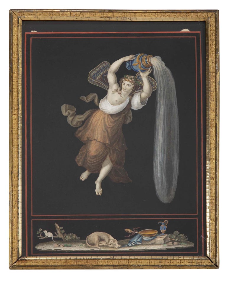 Six Color Engravings 'Hours of Day and Night' after Raphael at 1stDibs